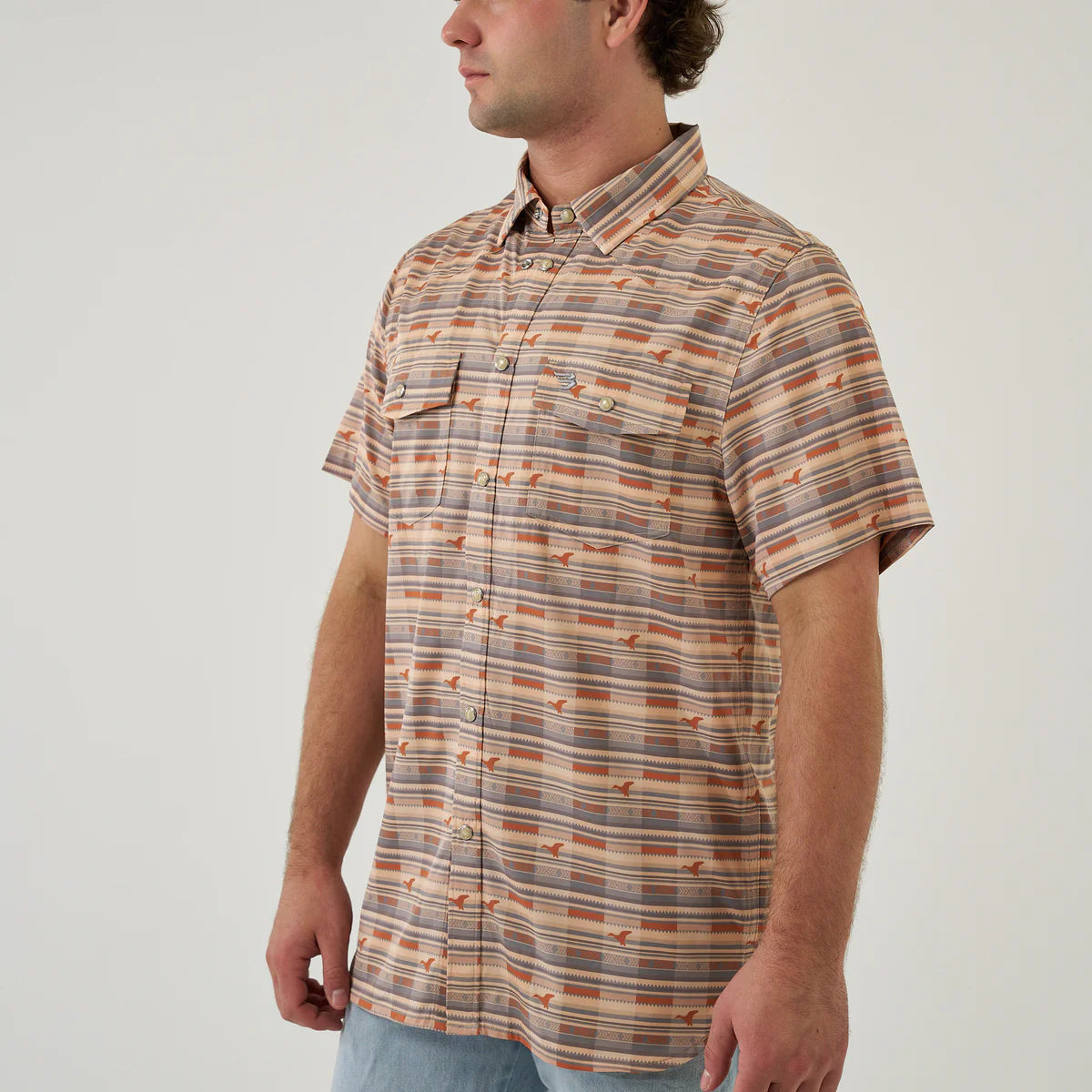 Burlebo® Men's Performance Western Shirt - Duck Hunter Plaid PWS-DKHPL ...